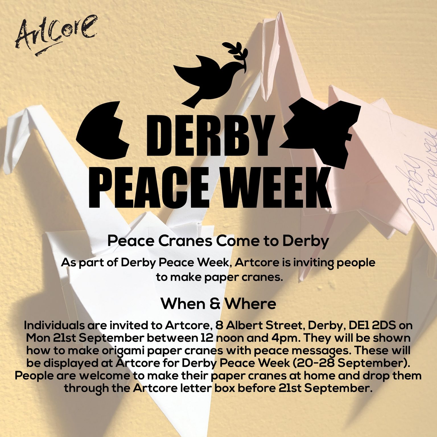Artcore - Derby Peace Week - Derby Cathedral Quarter