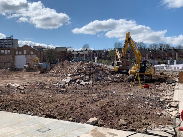 Demolition underway for first phase of Becketwell - Derby Cathedral Quarter