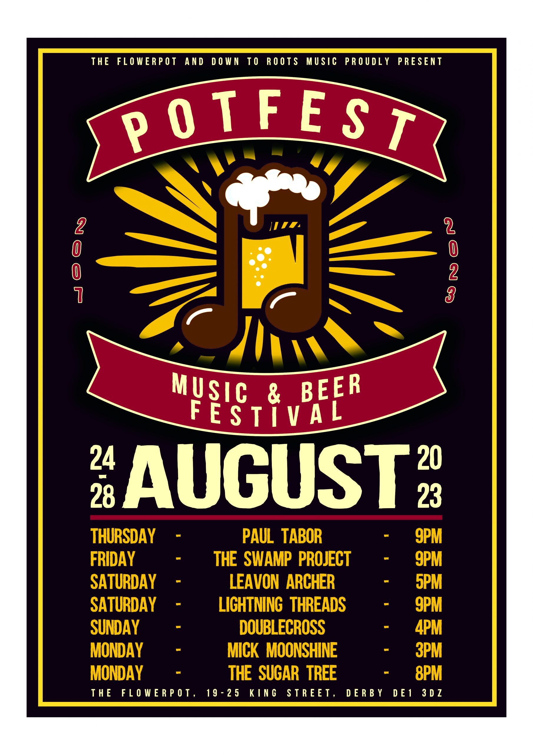 Potfest - Derby Cathedral Quarter